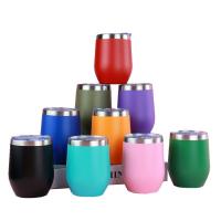 China 12OZ Double Wall Stainless Steel Travel Coffee Mug Tumbler Cup Thermos for Camping for sale