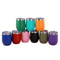 China 12OZ Double Wall Stainless Steel Travel Coffee Mug Tumbler Cup Thermos for Camping for sale