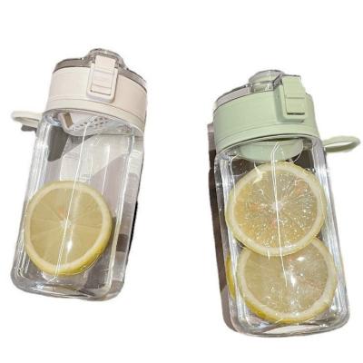 China Clear Acrylic Travel Water Bottle 600ml Eco-Friendly Plastic Kids Drinkware for sale
