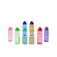 China 550ml PET Plastic Water Bottle Leak Proof Lockable Press Button for Fitness Sports for sale