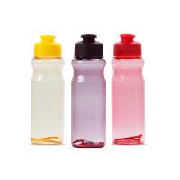 China PE Plastic Water Bottle 500ml Leak Proof Flip Top Sports Cup with Lock for Outdoor Fitness for sale