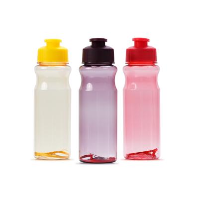 China PE Plastic Water Bottle 500ml Leak Proof Flip Top Sports Cup with Lock for Outdoor Fitness for sale