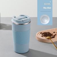 China Non-slip Silicone Sleeve 304 Stainless Steel Water Cup 380ml 510ml for Car Cup for sale