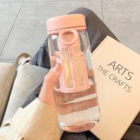 China TOUR Outdoor Transparent Plastic Water Bottle with Tea Infuser 450ML 600ML for sale