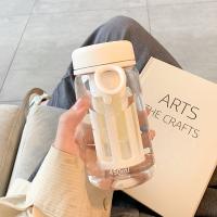 China TOUR Outdoor Transparent Plastic Water Bottle with Tea Infuser 450ML 600ML for sale