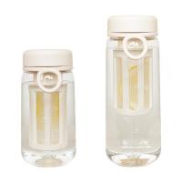 China Contemporary Design Style Plastic Water Drinking Bottle with Tea Infuser 450ML/600ML for sale