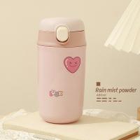 China Custom 304 Stainless Steel Vacuum Water Bottle 480ml with Cute Cartoon Bear Design for sale