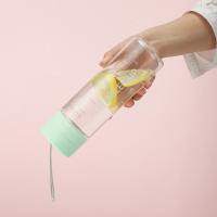 China PC Plastic Water Bottle 600ml 800ml BPA Free Leakproof Sports Motivational with Rope for sale