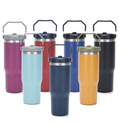 China 30oz Double Wall Stainless Steel Tumbler Vacuum Insulated Portable Custom Colors Drinkware for sale