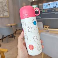 China 316 Stainless Steel Kids Water Bottle 500ml Cute Tumbler Cup Portable Thermos Outdoor Sports Flask for sale