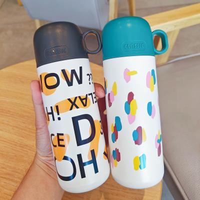 China Custom 500ml Stainless Steel Vacuum Flask 316 Thermos Insulated Water Bottle with Lid for sale