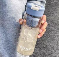 China PP Plastic 650ml Portable Drinking Water Bottle with Strainer Custom Logo for sale