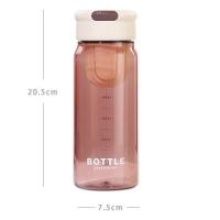 China PP Plastic Water Bottle 650ml Portable with Strainer for Student Summer Fashion for sale