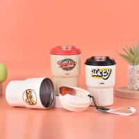 China 350ml Stainless Steel Double Wall Vacuum Insulated Coffee Mug with Lid Cute Design for sale