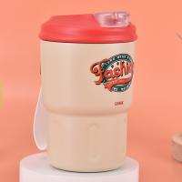 China 350ml Stainless Steel Double Wall Vacuum Insulated Coffee Mug with Lid Cute Design for sale