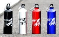 China 750ml Custom Logo Aluminum Bike Water Bottle with Carabiner for Outdoor Cycling for sale
