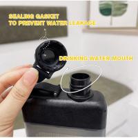 China Plastic Drinking Water Bottle 450ml Portable Square Outdoor Travel Sports Bottle for sale