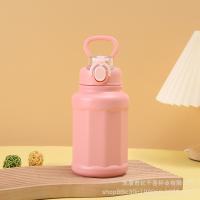 China Insulated Stainless Steel Water Bottle 700ml with Straw Custom Logo Outdoor Sports for sale
