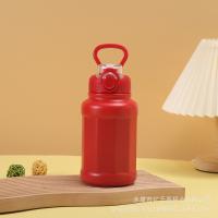 China Insulated Stainless Steel Water Bottle 700ml with Straw Custom Logo Outdoor Sports for sale