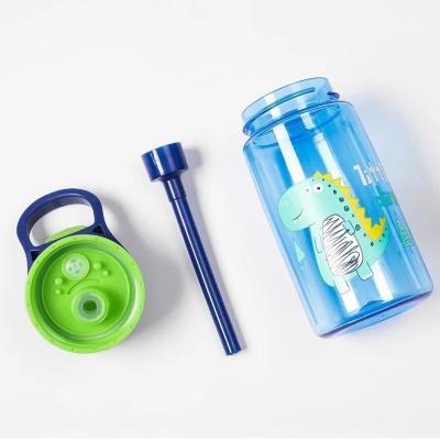China Water Flowing Method Straw Type 500ml BPA Free Tritan Plastic Drink Water Bottle for sale