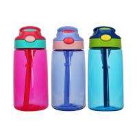 China Water Flowing Method Straw Type 500ml BPA Free Tritan Plastic Drink Water Bottle for sale