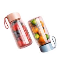China 380ml Outdoor Sports Water Bottle Plastic with Rope Handle Anti-Corrosion Coating for sale