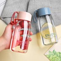 China 380ml Outdoor Sports Water Bottle Plastic with Rope Handle Anti-Corrosion Coating for sale