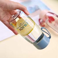 China 380ml Portable Plastic Water Bottle for Girls Transparent Reusable Drinking Bottle for sale
