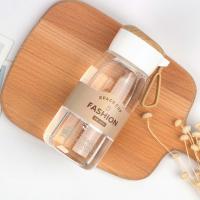 China 380ml Portable Plastic Water Bottle for Girls Transparent Reusable Drinking Bottle for sale