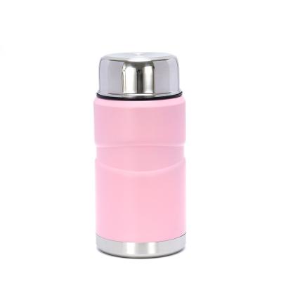 China 750ml Wide Mouth Insulated Food Jar Stainless Steel Soup Thermos with Spoon for sale