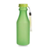 China OEM Custom 550ml Portable Plastic Frosted Sealed Water Bottle with Rope for Sports for sale
