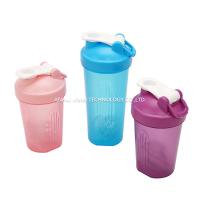 China Custom Logo 400ml 600ml Stainless Steel Plastic Protein Shaker Bottle Sport Fitness Water Cup for sale