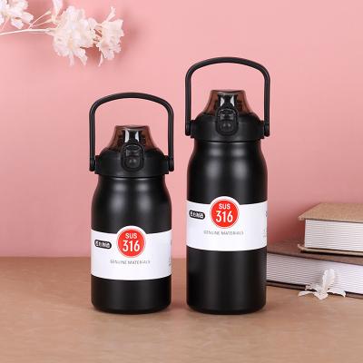 China 316 Stainless Steel Vacuum Flask 800ml 1000ml Thermal Insulation Water Bottle OEM ODM Custom Logo for sale
