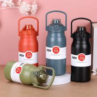 China 316 Stainless Steel Vacuum Flask 800ml 1000ml Thermal Insulation Water Bottle OEM ODM Custom Logo for sale