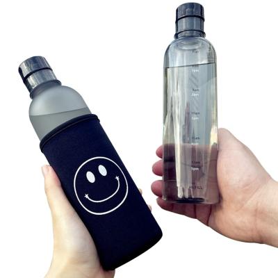 China BPA Free Plastic Water Bottle 500ml Anti-Corrosion Coating for Gym Outdoor Sports for sale
