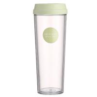 China 320/420/520ml/700ml Eco-friendly Double Wall Plastic Water Bottle with Leak-proof Lid for sale