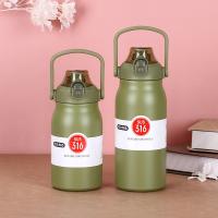 China Insulated Stainless Steel Water Bottle 800ml Portable Handle for Gym Outdoor 304 for sale