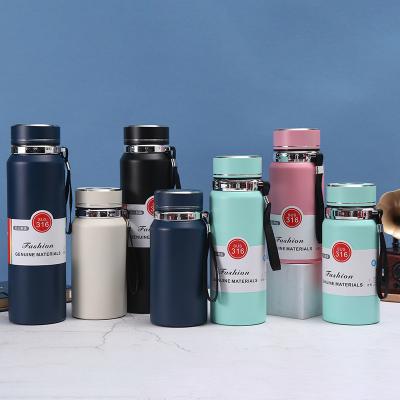 China 304 Stainless Steel Insulated Water Bottle 600ml 800ml 1000ml Hot Cold 12-24hrs for sale
