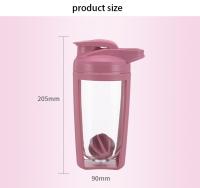 China Anti-Corrosion Coated 650ML Plastic Gym Shaker Bottle for Fitness Water Bottle for sale