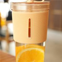 China BPA Free Reusable Plastic Tumbler 700ml with Lid and Straw Custom Logo for sale