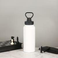 China 304 Stainless Steel Vacuum Insulated Water Bottle 1000ml for Outdoor Travel Hot Cold 12-24hrs for sale