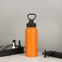 China 304 Stainless Steel Vacuum Insulated Water Bottle 1000ml for Outdoor Travel Hot Cold 12-24hrs for sale