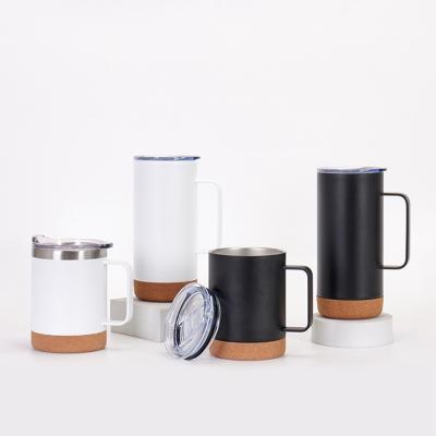 China 12oz 16oz 304 Stainless Steel Vacuum Insulated Coffee Travel Mug with Lid Handle for sale