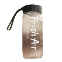 China 600ml Frosted Plastic Water Bottle Leakproof Portable Sports Travel Cup PP+PC for sale