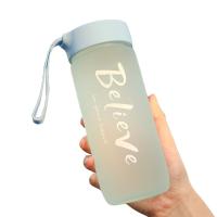China Custom Gym Sports Leakproof Kettle Portable Water Bottle 600ml PP PC Clear Cup with Rope for sale