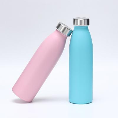 China Double Wall Stainless Steel Vacuum Flask 500ml Insulated Water Bottle Hot Cold 12-24hrs for sale