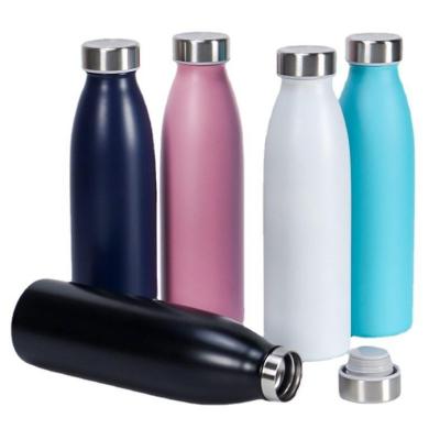 China 304 Stainless Steel Double Wall Vacuum Insulated Sports Bottle 500ml with Foldable Handle for sale