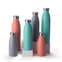 China 304 Stainless Steel Double Wall Vacuum Insulated Sports Bottle 500ml with Foldable Handle for sale