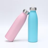China 304 Stainless Steel Double Wall Vacuum Insulated Sports Bottle 500ml with Foldable Handle for sale