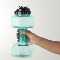 China 2.2L Dumbbell Shaped Water Bottle PE PETG Plastic Sports Bottle Custom Color 2200ml for sale